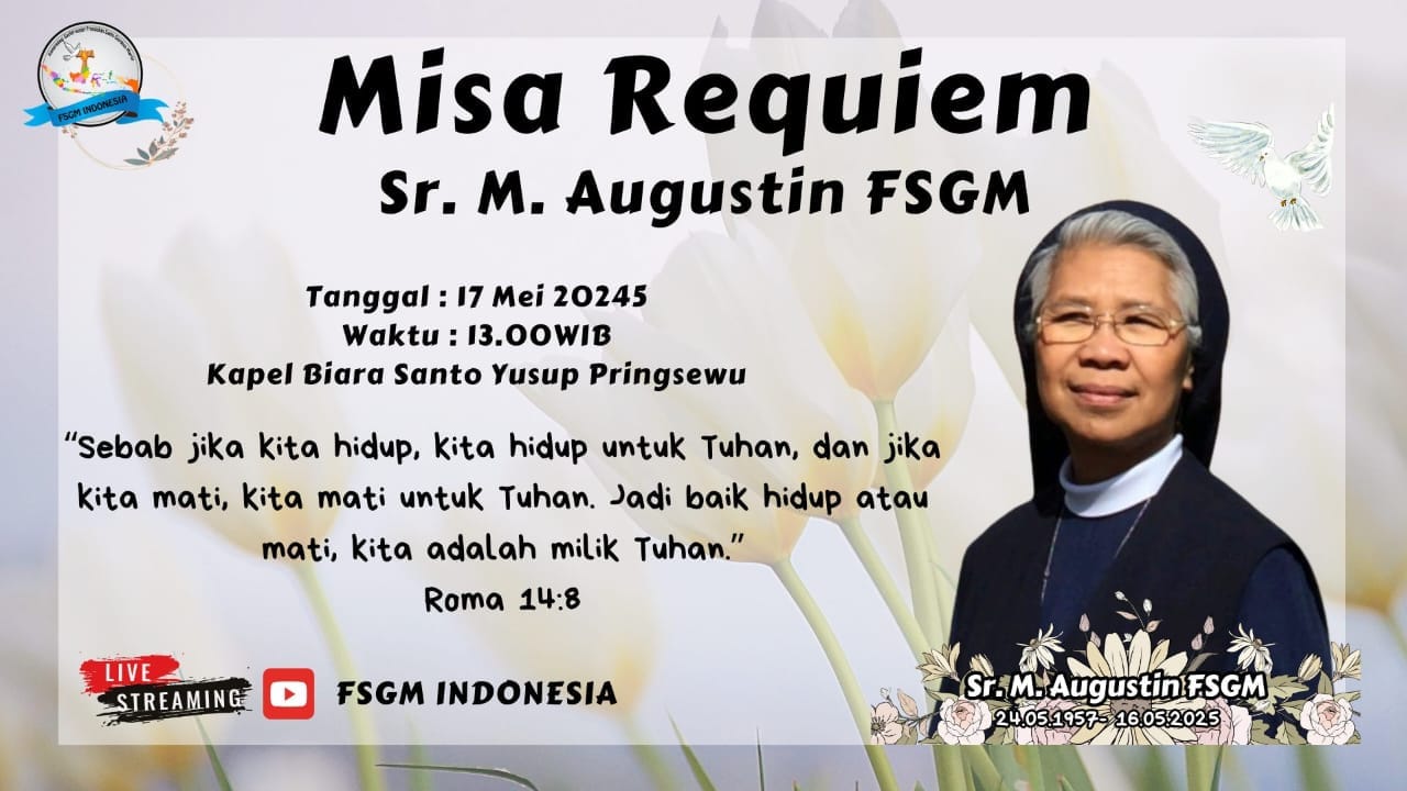 Sr. M. Augustin FSGM: 25 Tahun Misionaris di Belanda – FSGM Indonesia